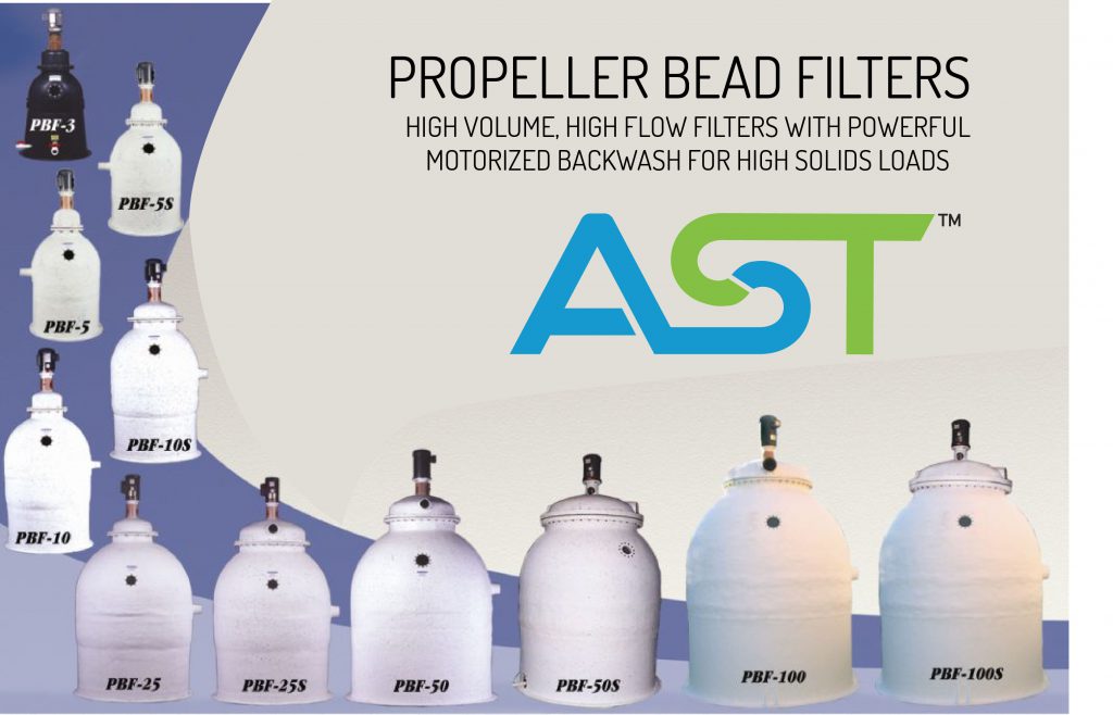 Propeller Bead Filter Specifications - AST Bead Filters